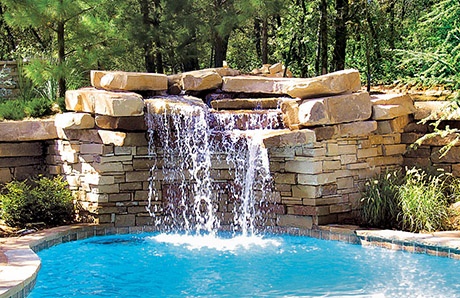 Natural Rock Waterfalls in Swimming Pools: 12 Inspiring Examples in ...