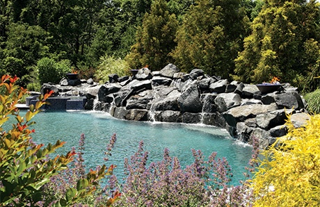 Natural Rock Waterfalls in Swimming Pools: 12 Inspiring Examples in ...