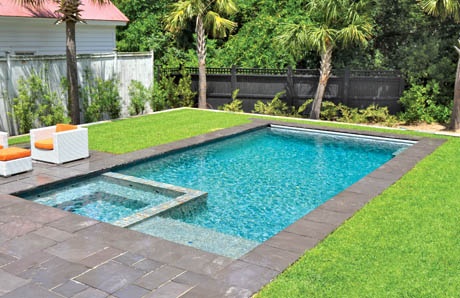 Swimming Pool “Decks” Using Grass Lawns—in Photos