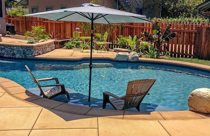 Swimming Pool Sun Shelves Uses, Benefits, and Options—With Photos