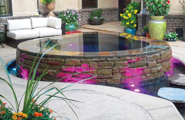 What is a rim flow spa on a custom swimming pool? (with design photos)