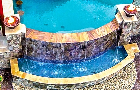 Swimming Pool Fire Features: 15 Hot Examples in Photos