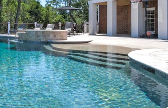 Swimming Pool Entry Steps: Designing for Extra Fun, Utility and Beauty