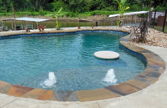 In-Pool Tables, Stools, Benches: Design Options for “Swim-up Dining”