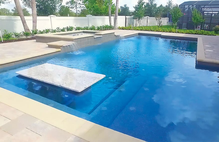 In-Pool Tables, Stools, Benches: Design Options for “Swim-up Dining”
