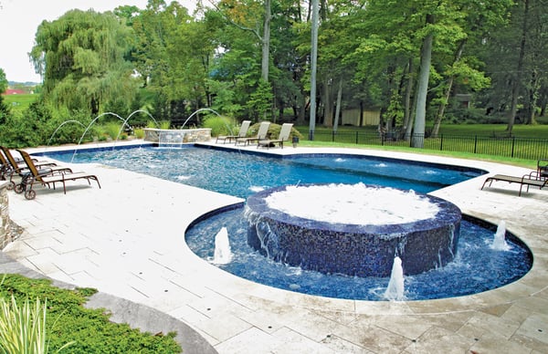What Is A Rim Flow Spa On A Custom Swimming Pool With Design Photos