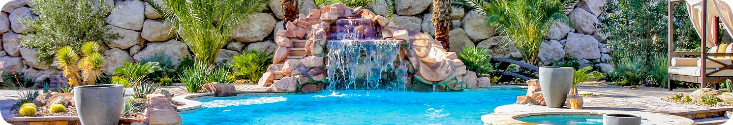 Rock Waterfall Swimming Pool Slides—Detailed Guide & Photos
