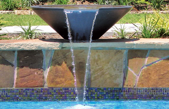 10 Swimming Pool Water Feature Ideas (Besides Rock Waterfalls)