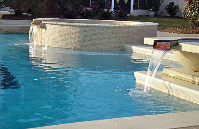 Pool Scupper / Spout Water Features with Stunning Examples