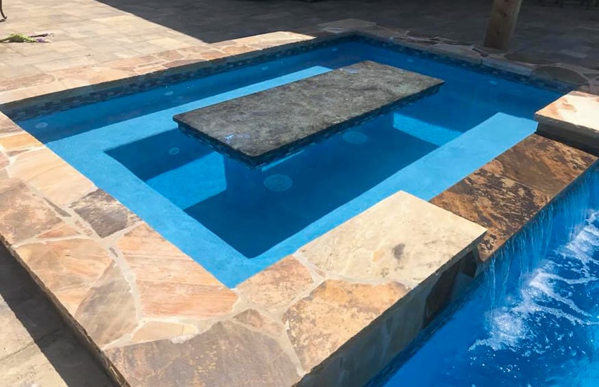 In-Pool Tables, Stools, Benches: Design Options for “Swim-up Dining”