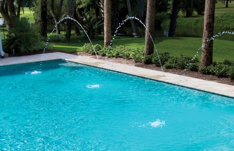 10 Swimming Pool Water Feature Ideas (Besides Rock Waterfalls)