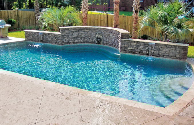 Swimming Pool Entry Steps: Designing for Extra Fun, Utility and Beauty